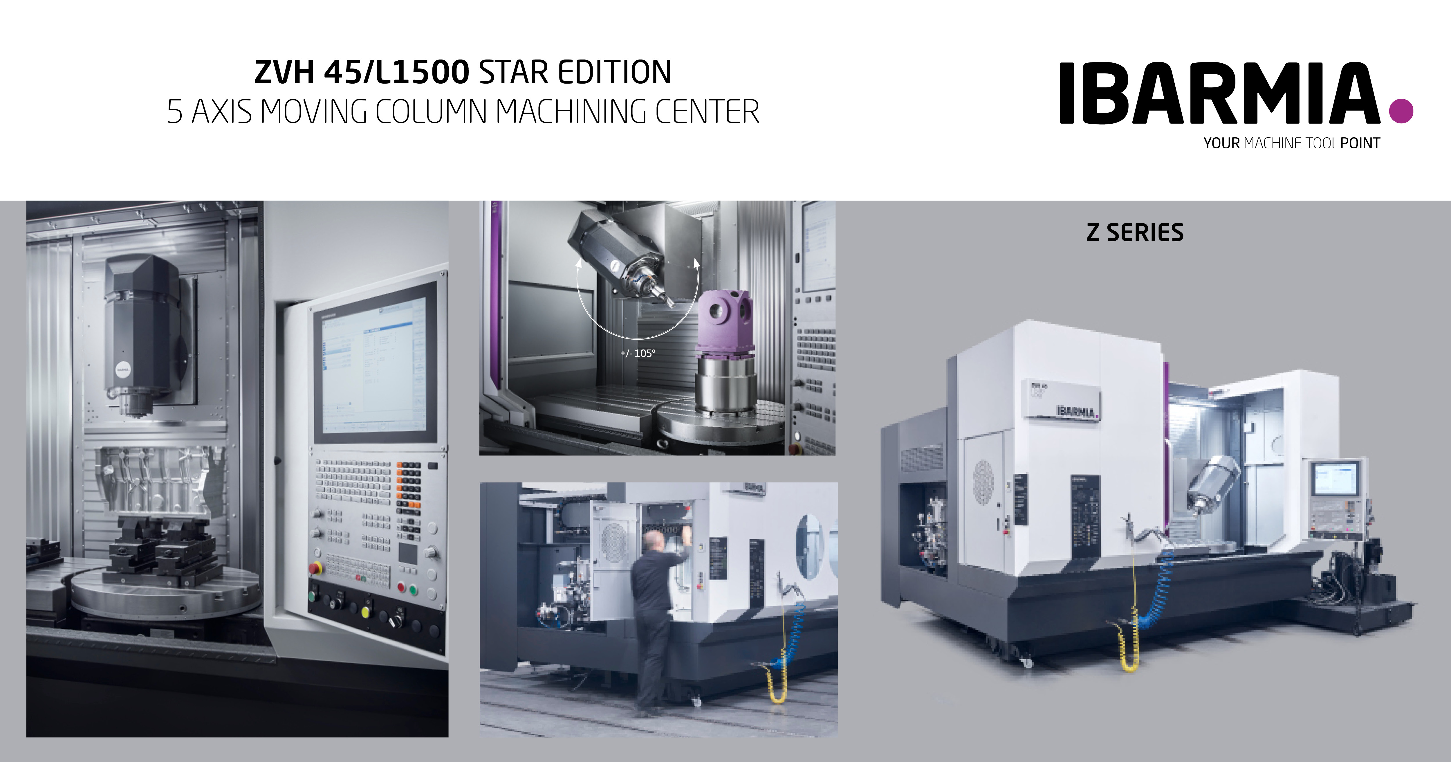 ZVH 45/L1500 STAR_5 AXIS FLEXIBLE MACHINING CENTER | Ibarmia